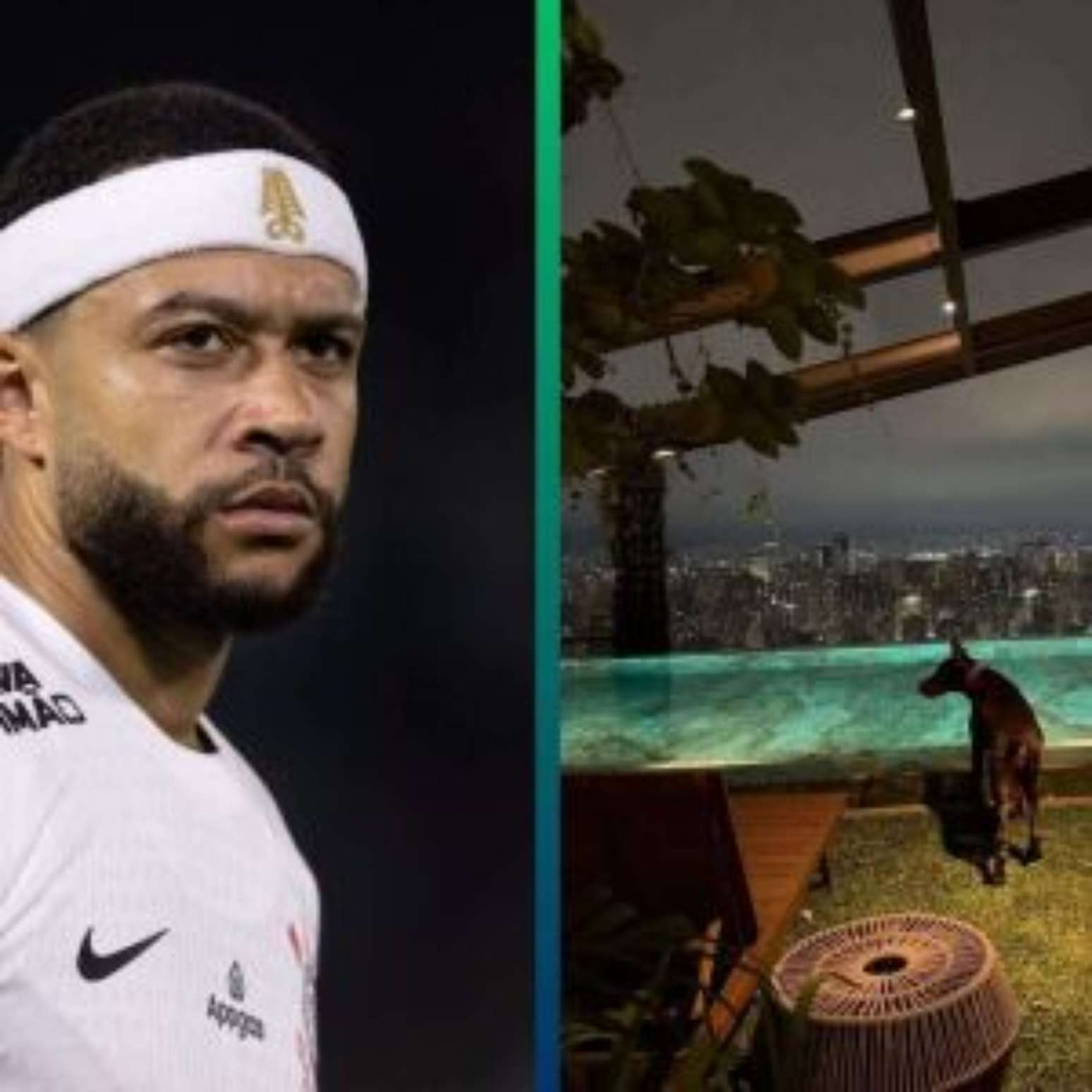 Suíte de luxo onde Memphis Depay em São Paulo é eleita como a melhor do mundo