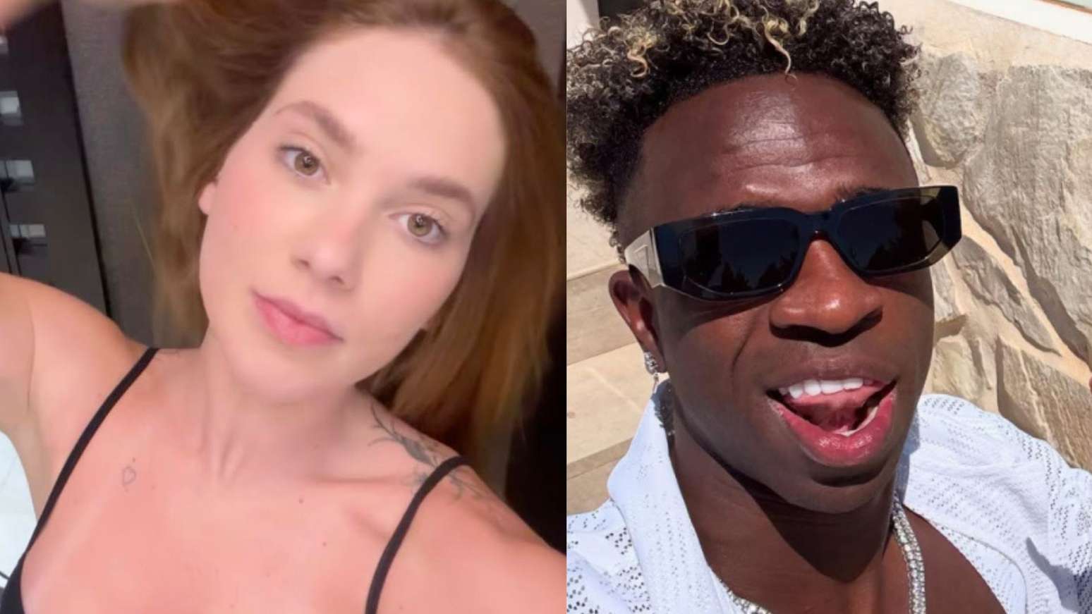 Dormiram juntos? Virginia acorda à vontade em quarto de Vini Jr: 'Por mim, não sairia'