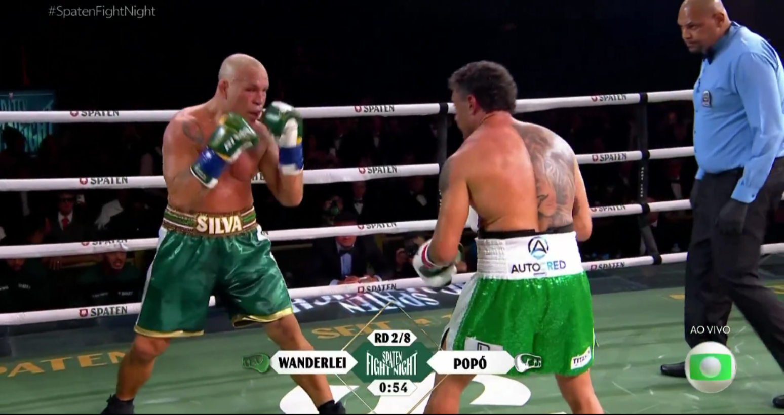 Confusão generalizada e nocaute após o fim da luta marca confronto entre Popó e Wanderlei Silva