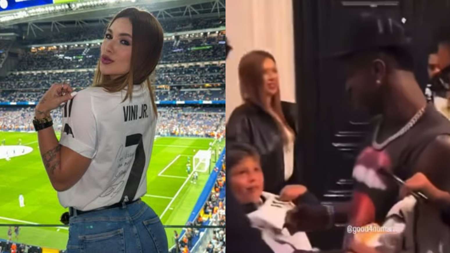 VÍDEO: Virginia e Vini Jr são vistos juntos deixando estádio em Madrid ...