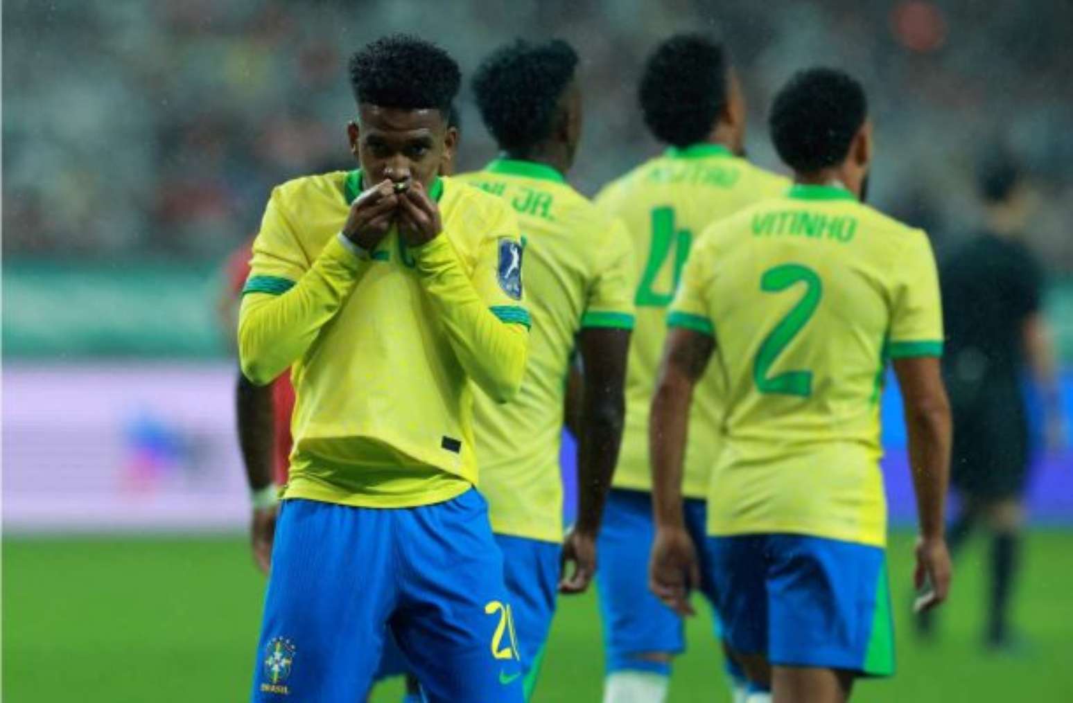 Estêvão celebra boa fase após goleada do Brasil em Seul: "Continuar ...