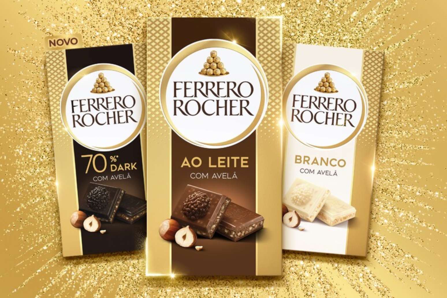 Ferrero Rocher lança nova barra de chocolate 70% Dark