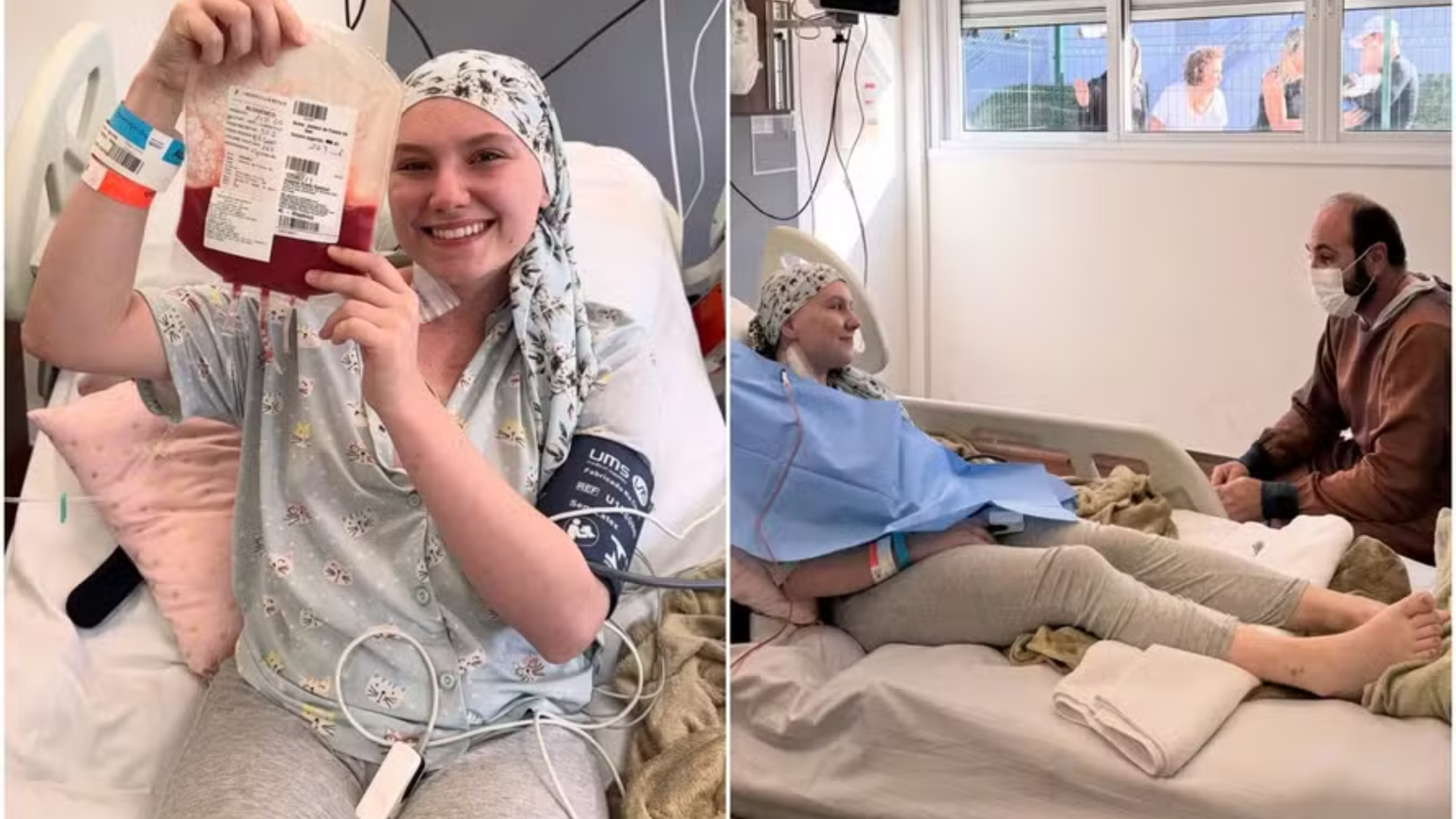 Isabel Veloso comemora após transplante: 'Meu pai me deu a vida de novo'