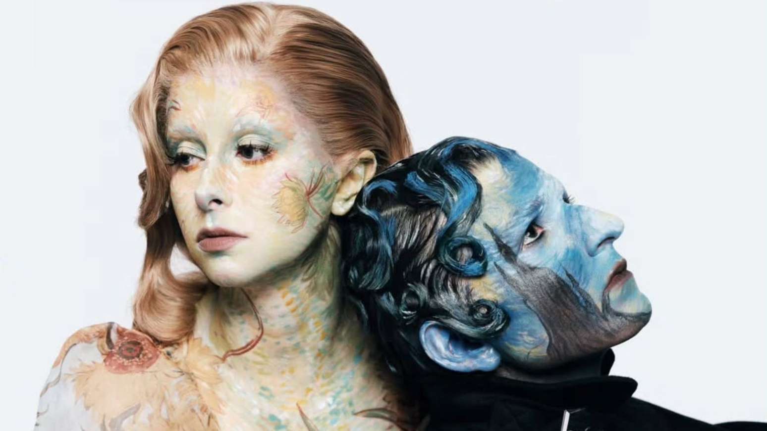 Como obras de arte ambulantes, Bagi e Matt marcam o Baile de Halloween ...