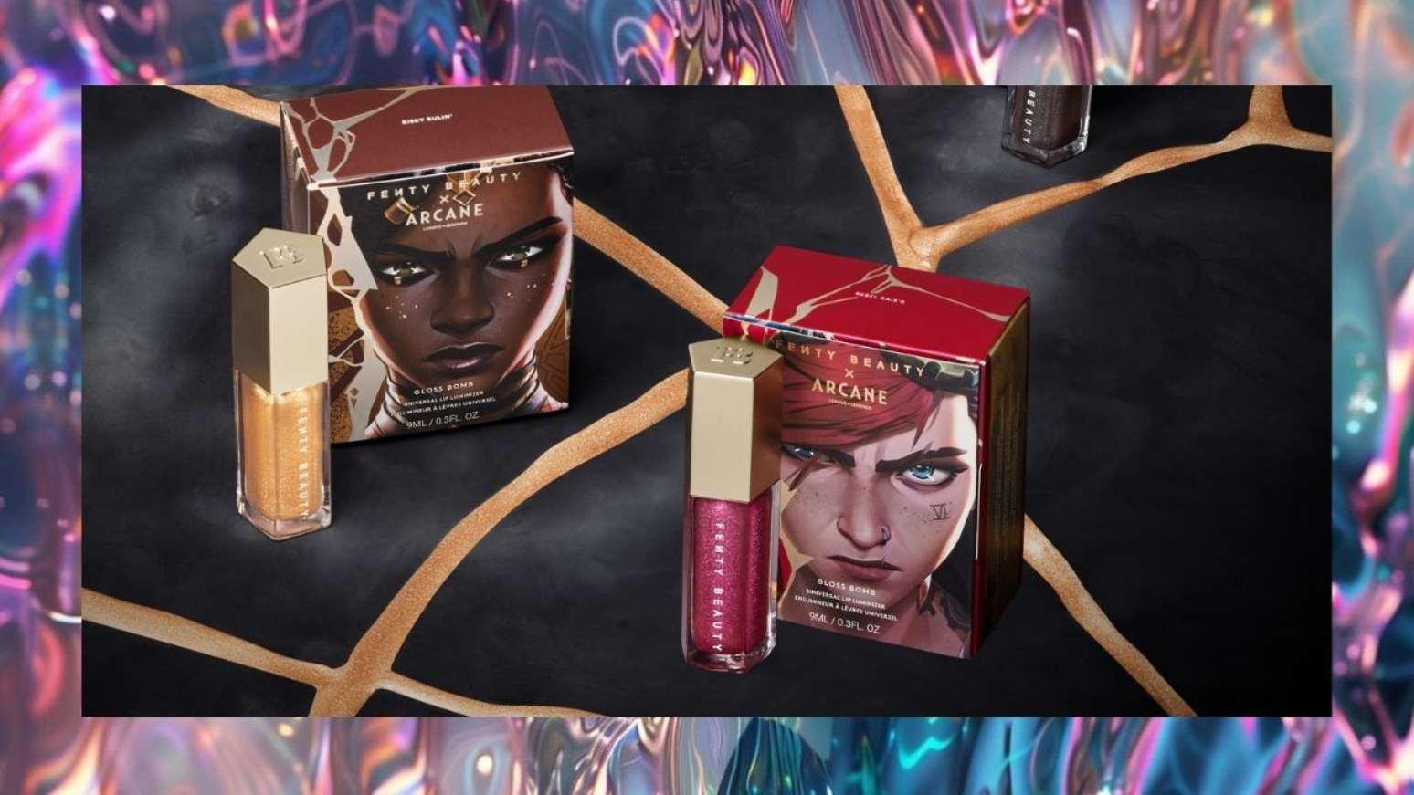 Fenty Beauty relança glosses inspirados em Arcane com muito brilho e ...