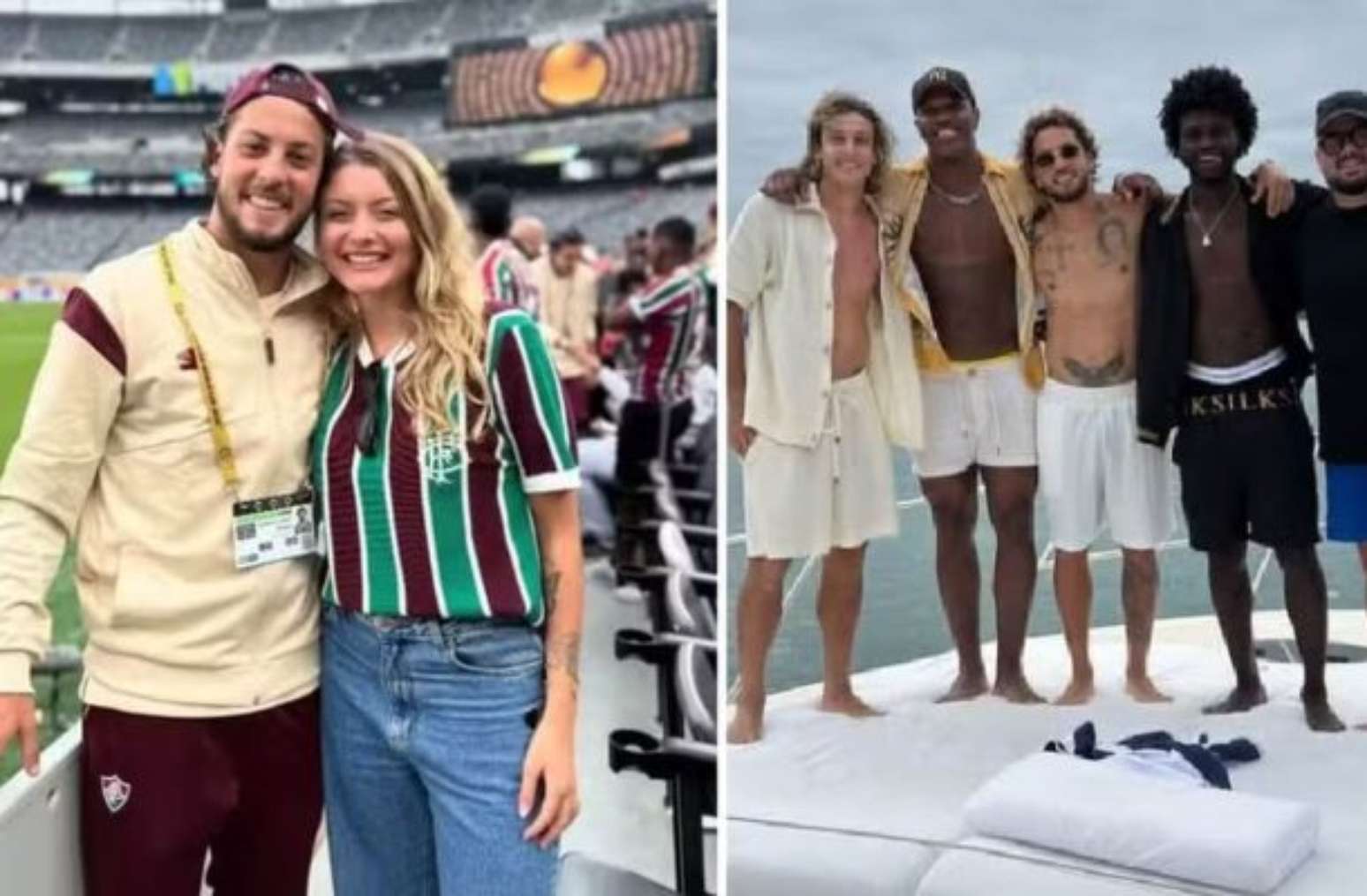 Guga viaja ao lado de companheiros de Fluminense após terminar namoro