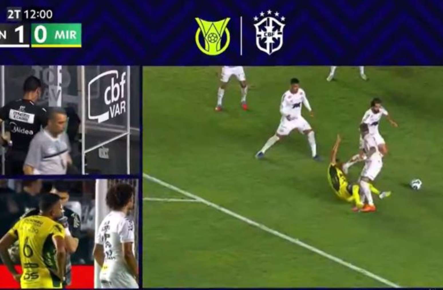 CBF divulga áudio do VAR de pênalti cometido por Neymar em Santos x ...