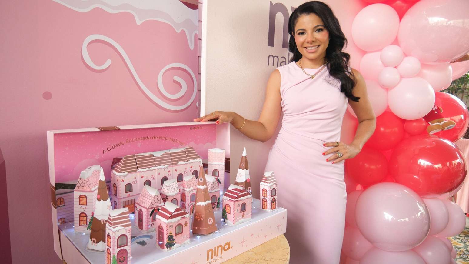 Nina Makeup apresenta o Calendário do Advento 2025 com 18 produtos full ...
