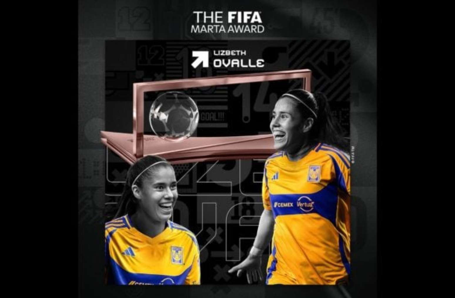 Fifa The Best 2025: Lizbeth Ovalle vence o prêmio Marta
