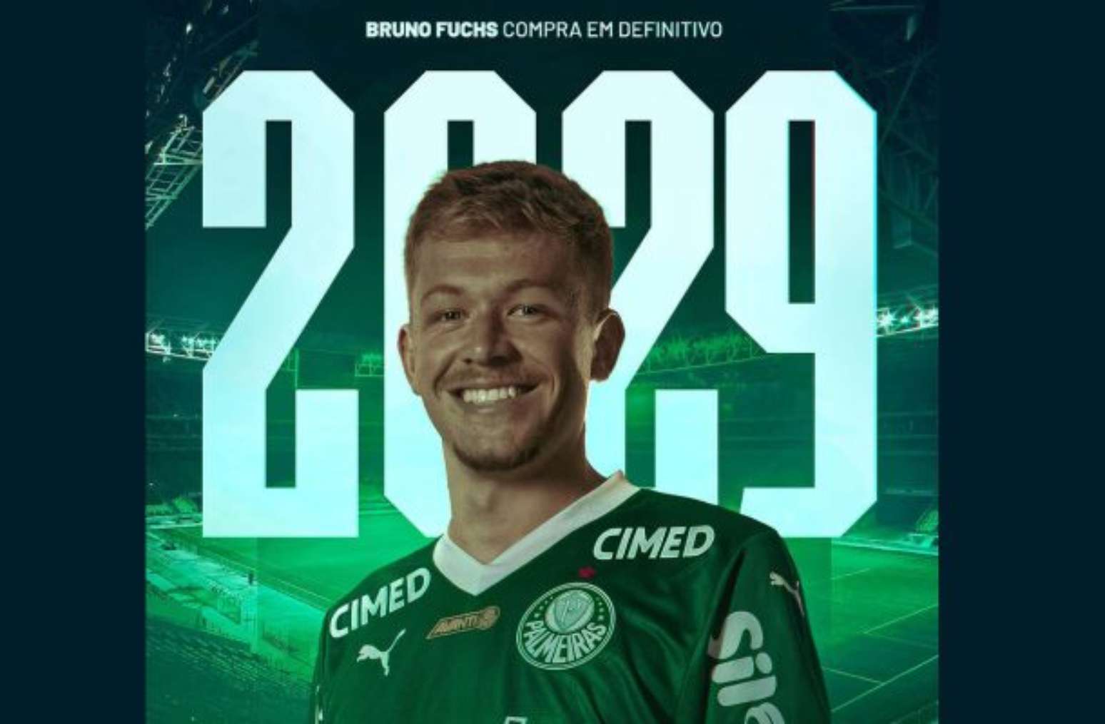 Palmeiras anuncia compra de Bruno Fuchs e garante zagueiro até 2029