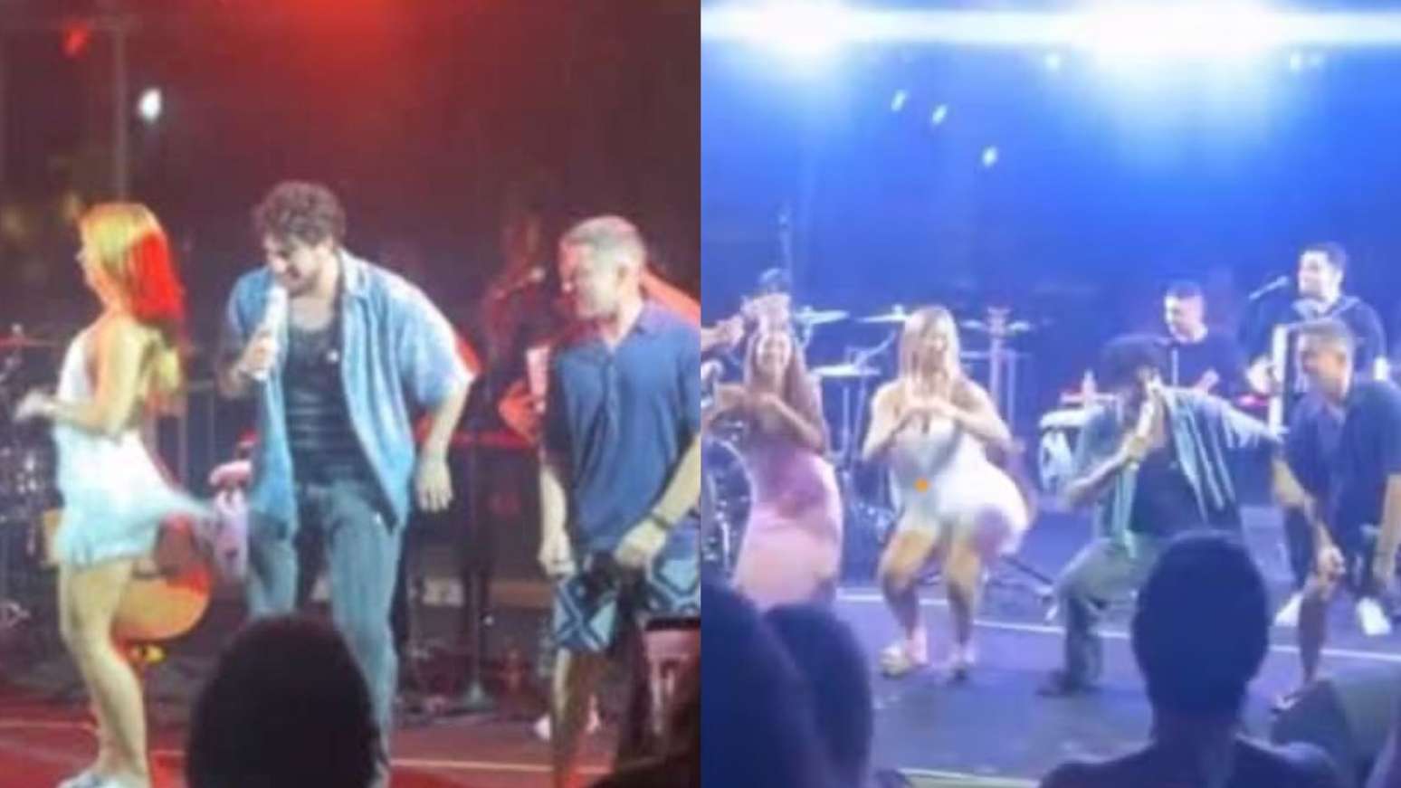 VÍDEO! Luciano Huck viraliza ao subir no palco e dançar com Virginia