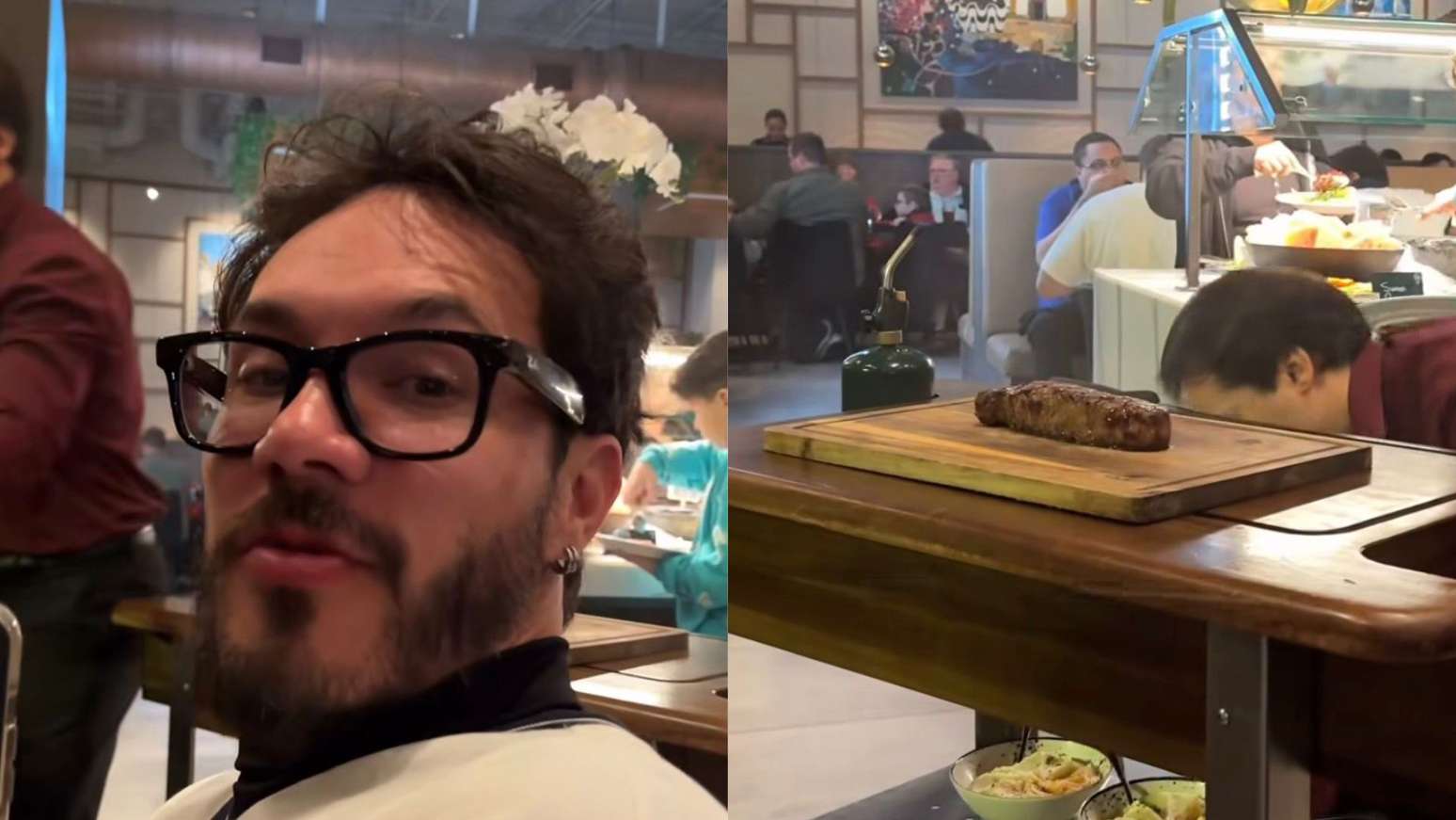 Eliezer e Viih Tube experimentam a 'carne mais cara do mundo' em férias ...