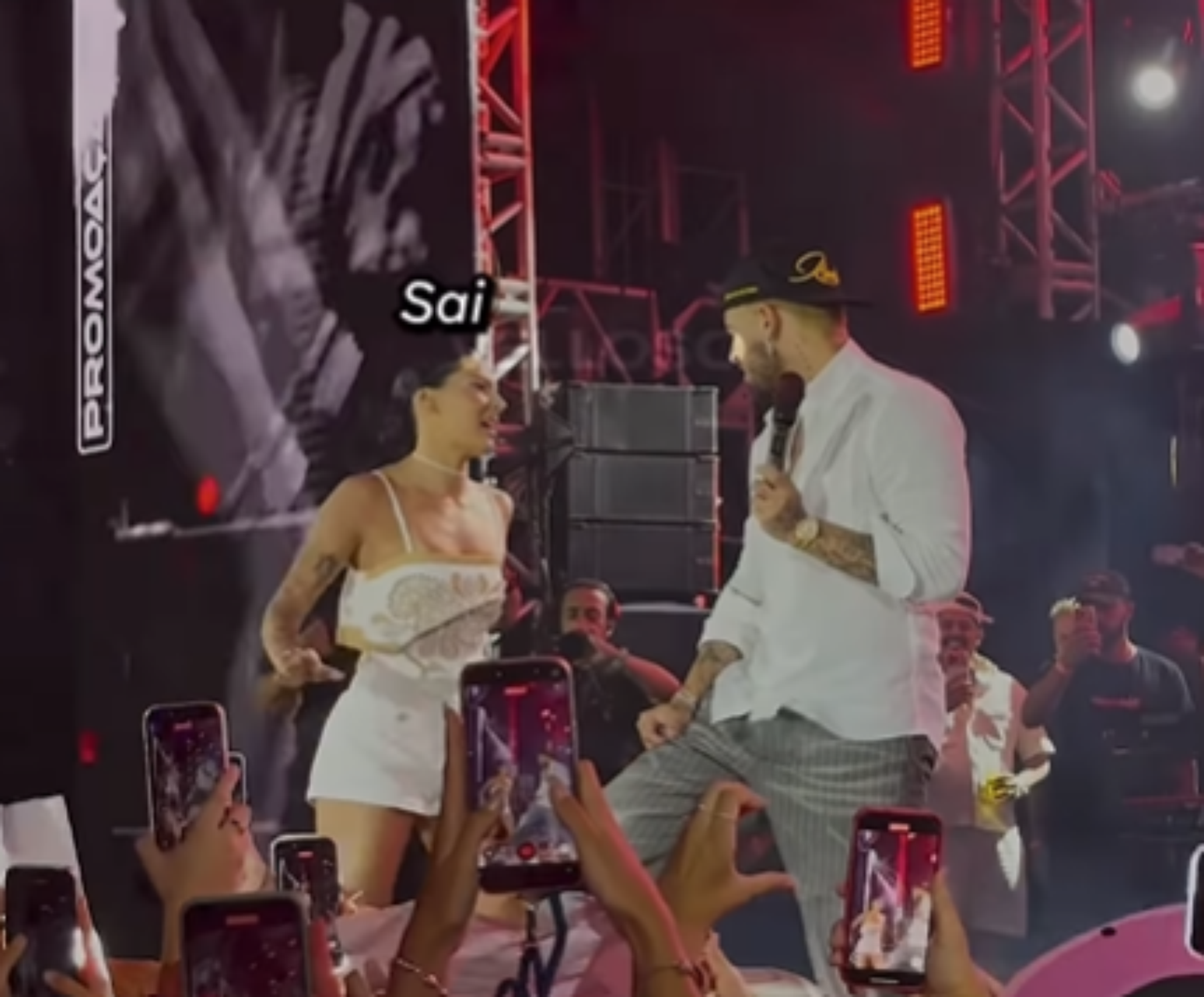 Leitura labial revela o que Ana Castela e Zé Felipe disseram no palco