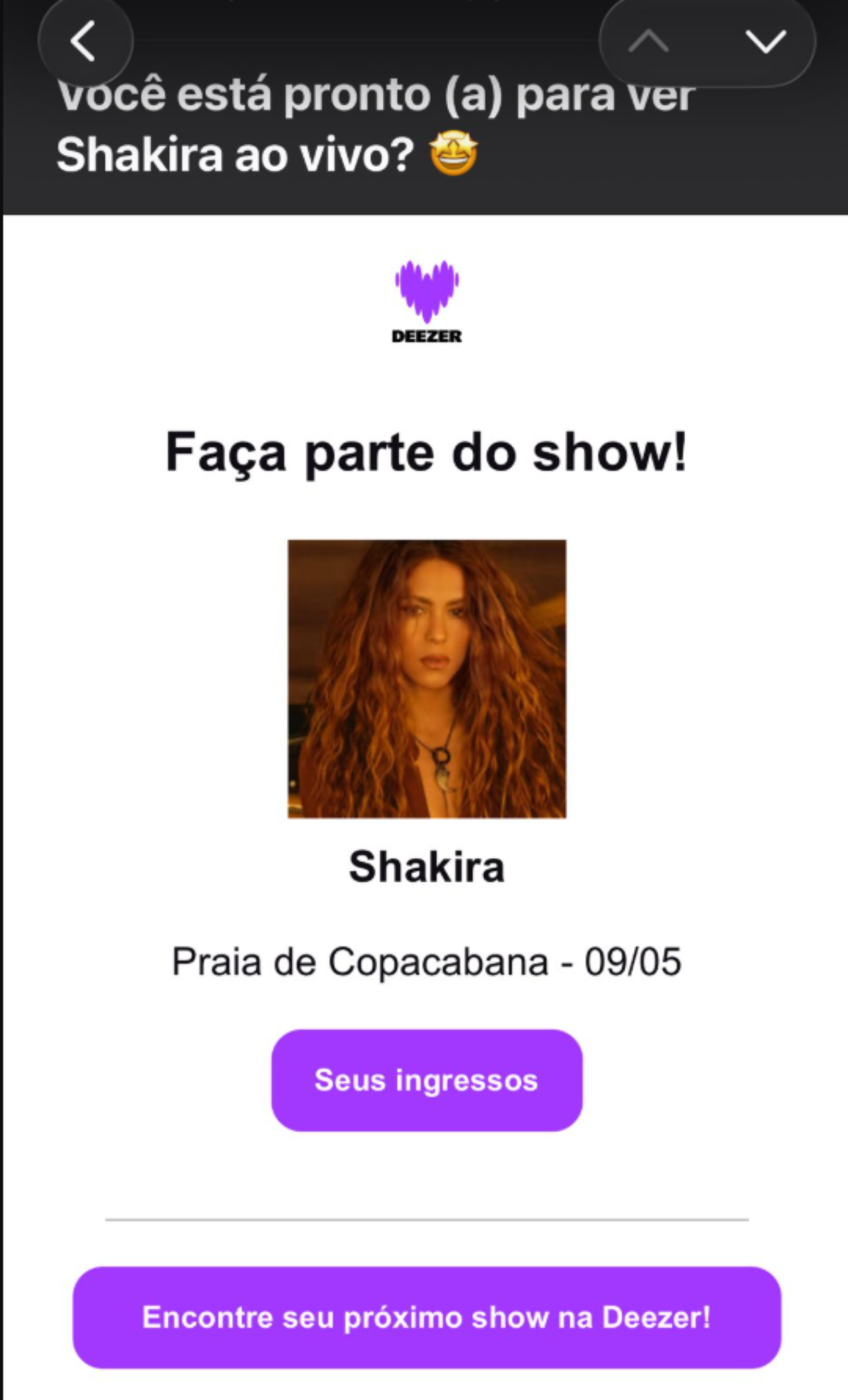 Shakira em Copacabana: o que se sabe sobre show