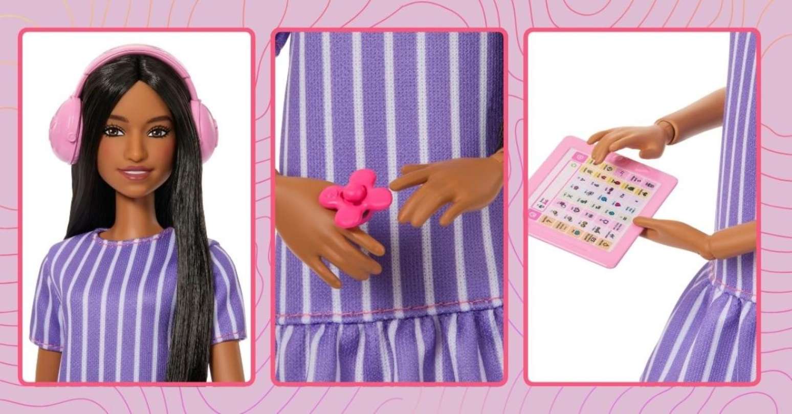 Barbie com autismo chega ao Brasil com design inclusivo