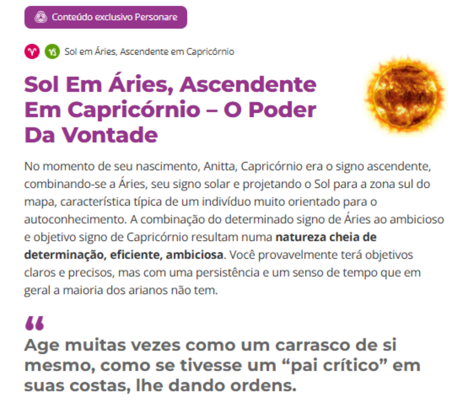 Anitta usa Mapa Astral Personare e dá aula de Astrologia; veja