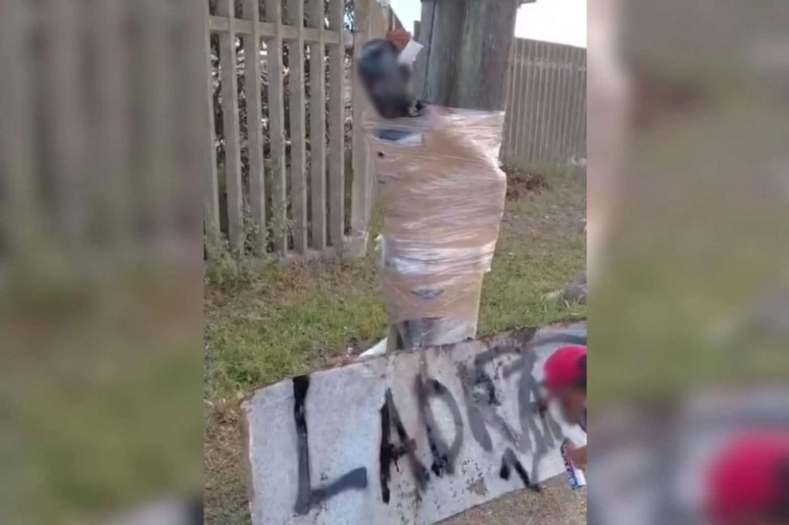 Homem é encontrado amarrado a poste e polícia investiga possível caso ...