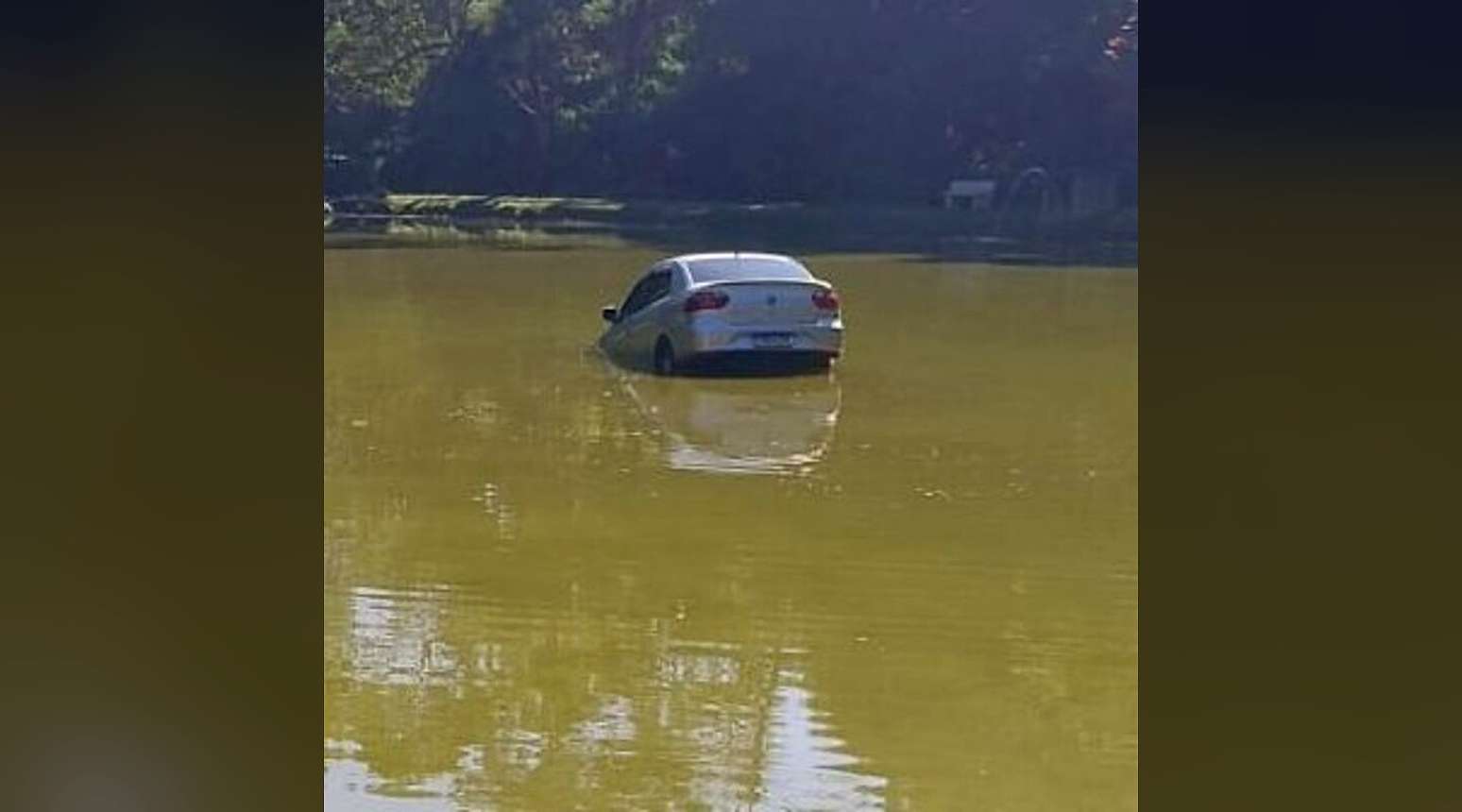 Ajuda pra recuperar carro do Domenique que caiu no lago