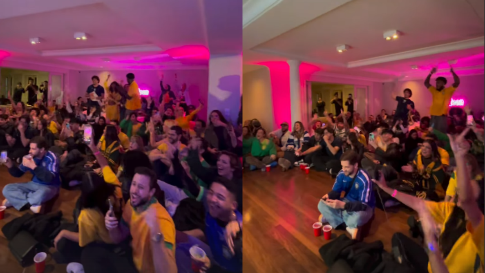 Veja como foi a reação dos creators da TT House ao primeiro gol do Brasil