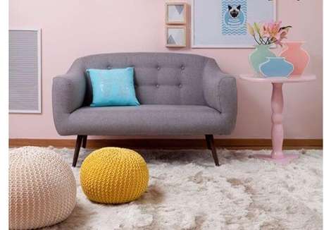 40 Modelos de Puff Redondo para um Décor Mais Bonito e Aconchegante