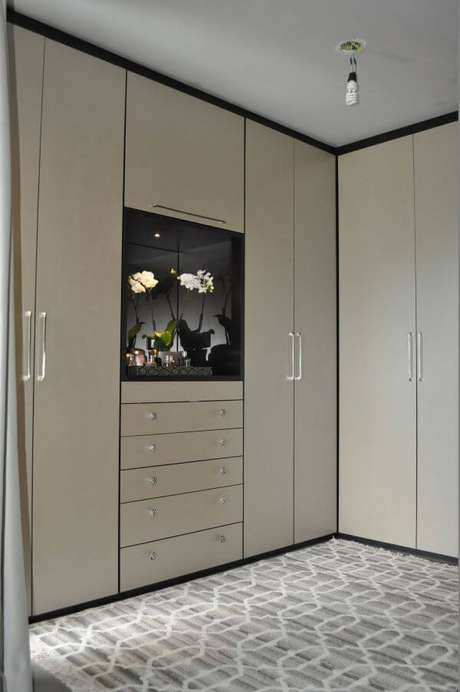 Guarda Roupa de Canto: +54 Modelos para Aproveitar Espaço no Quarto
