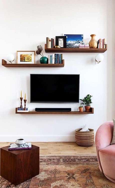 TV na Parede: +63 Dicas e Fotos Inspiradora para Decorar