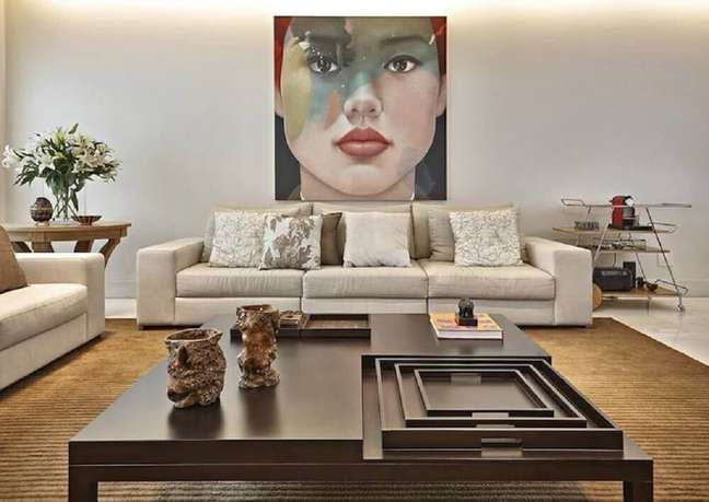 Quadros Grandes para Sala: 56 Modelos para Inspirar a Decoração de Sua Casa