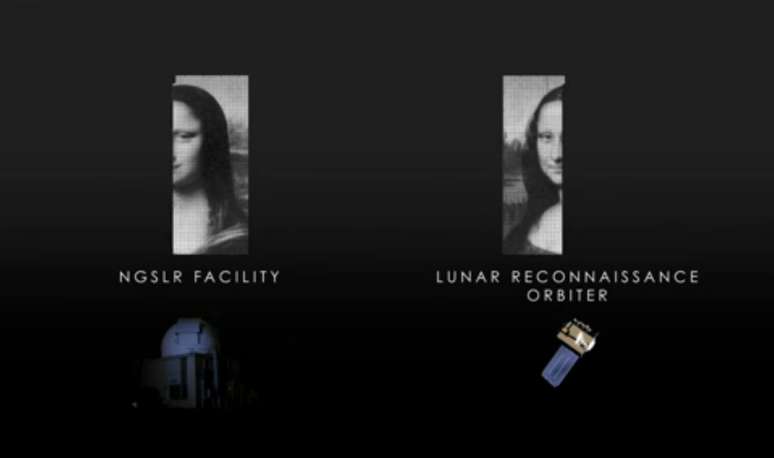 Cientistas projetam imagem de Mona Lisa na órbita da Lua