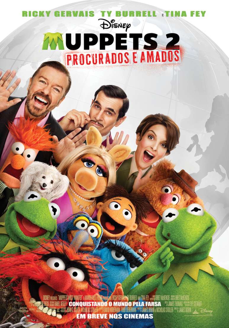 Exclusivo: Disney divulga versão nacional de pôster de 'Muppets 2'
