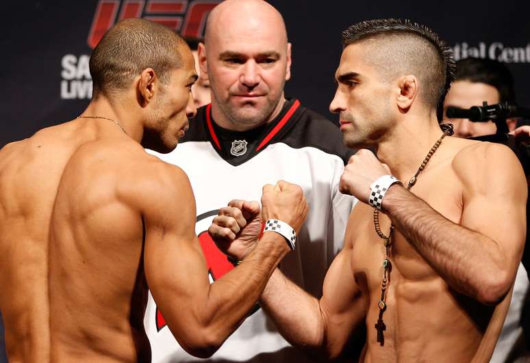 UFC 169: em pesagem com brasileiros, Barão promete nocaute em revanche