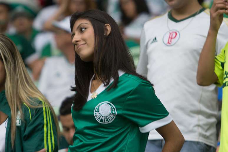 Fotos da torcida do Palmeiras contra o Capivariano no Allianz Parque