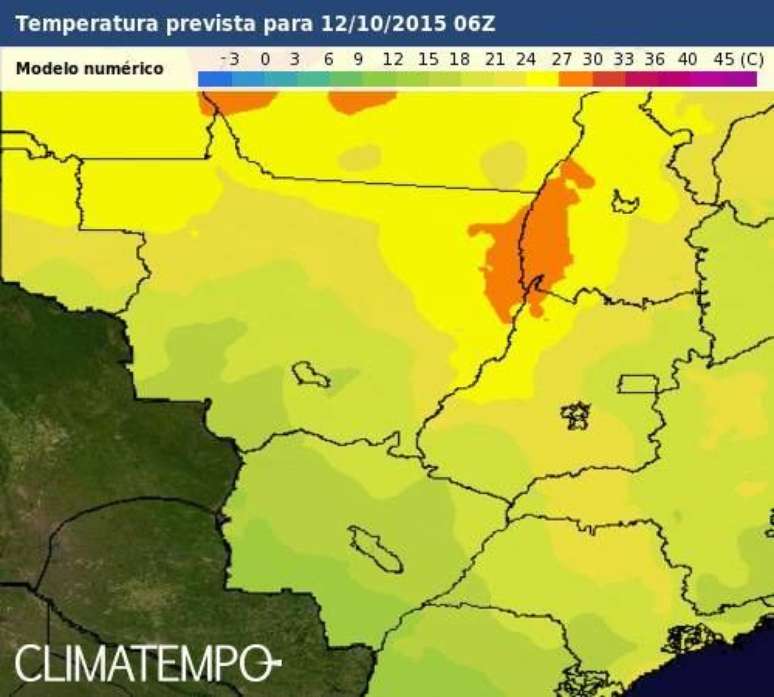 Friagem no Centro-Oeste e Norte