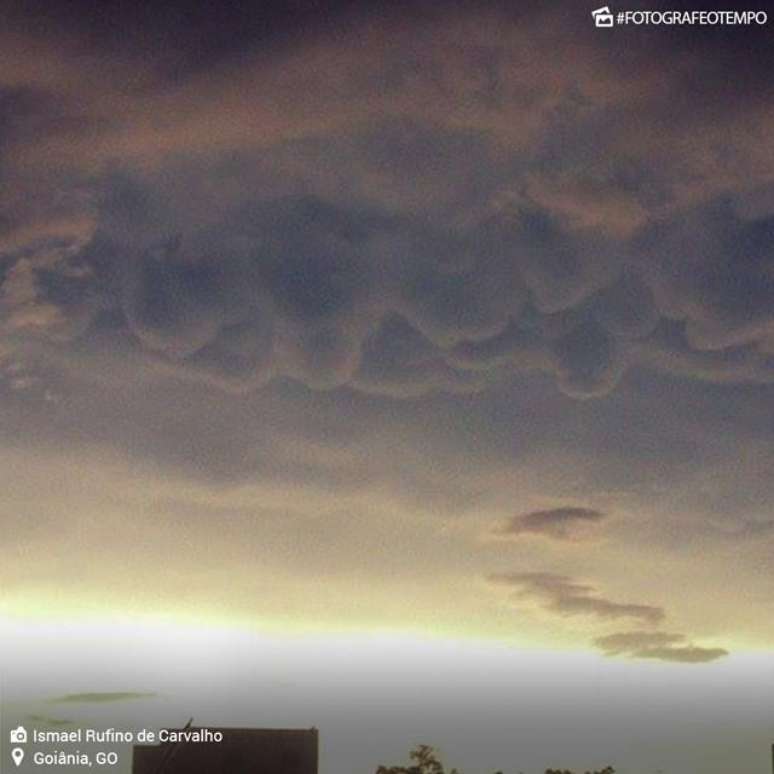 Nuvem rara aparece em SC e em GO