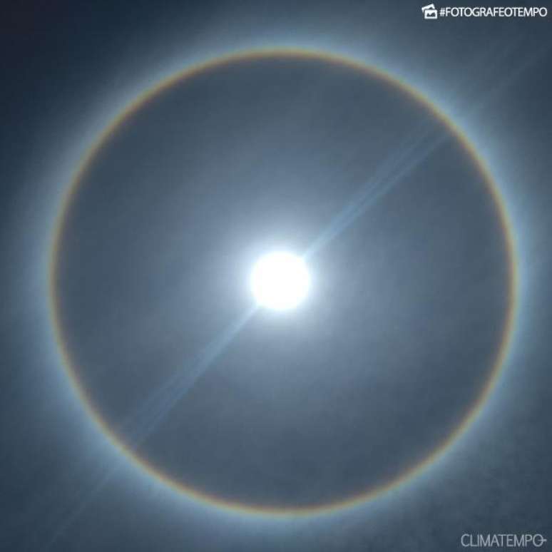 Perfeição da Natureza: halo solar em Aquidauana (MS)