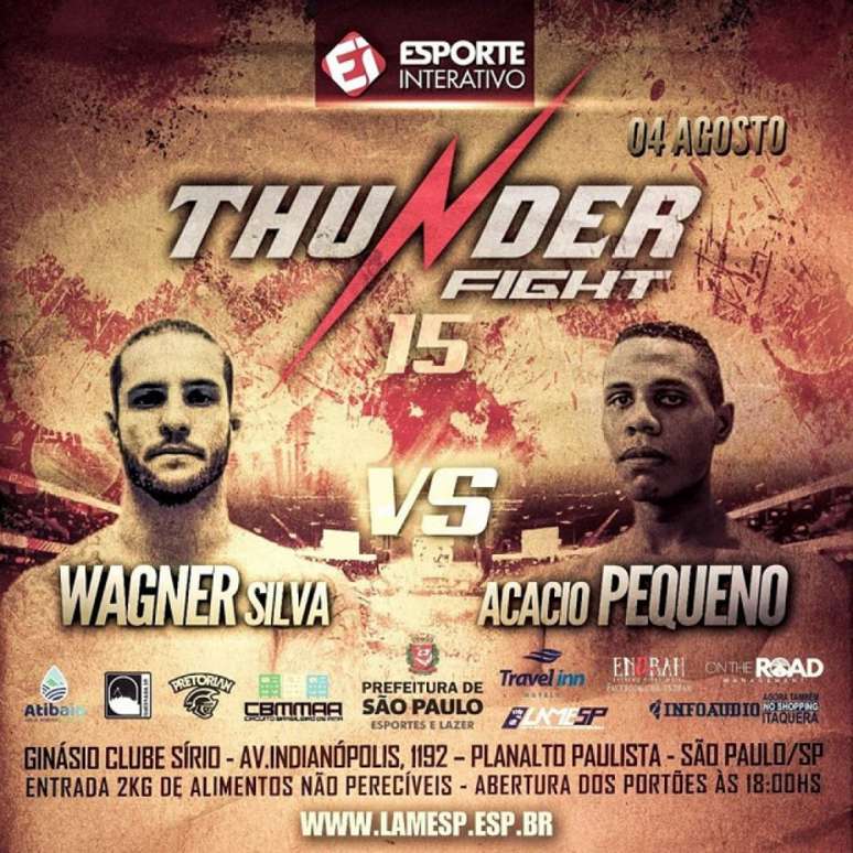 Com ex-UFC, Thunder Fight anuncia 15ª edição; confira os detalhes