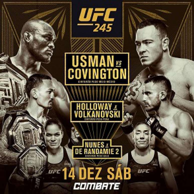 Campeões são favoritos nas principais lutas do UFC 245; saiba