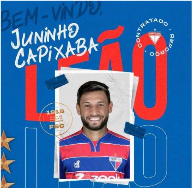 Juninho Capixaba é anunciado pelo Fortaleza