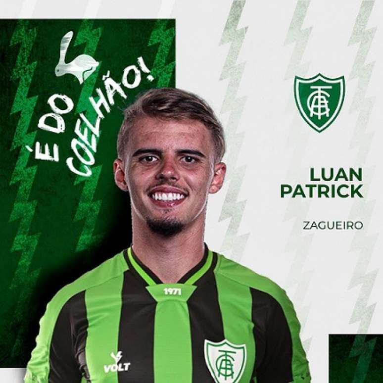 América-MG anuncia a contratação do zagueiro Luan Patrick