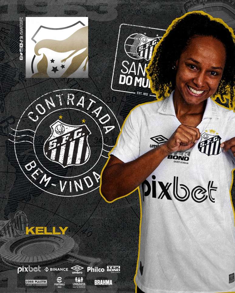 Santos acerta o retorno da zagueira Kelly para o elenco feminino