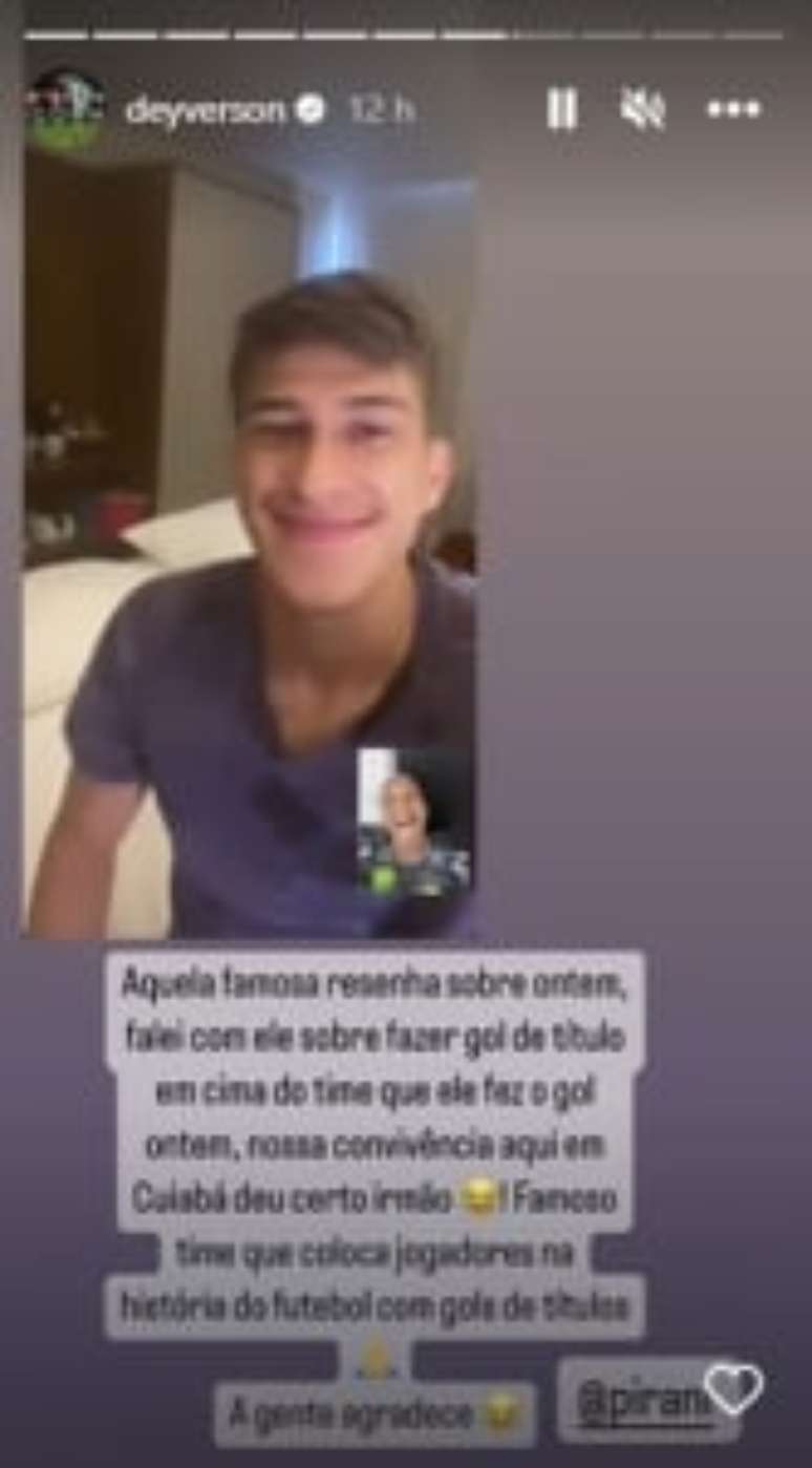 Deyverson volta a provocar o Flamengo e revela conversa com Gabriel Pirani