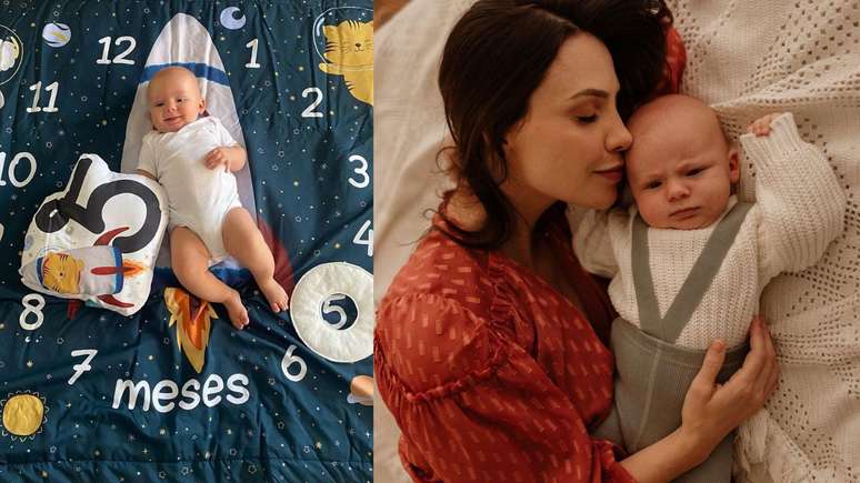 Camila Rodrigues celebra 5 meses do filho, Bernardo: "Sempre estarei aqui"