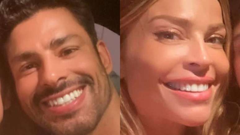 Cauã Reymond e Grazi Massafera surgem juntos em aniversário da filha