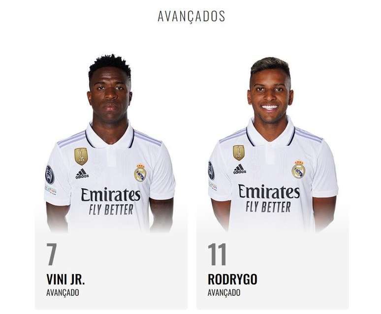 Real Madrid: Vini Jr assume camisa 7, e Rodrygo será o 11