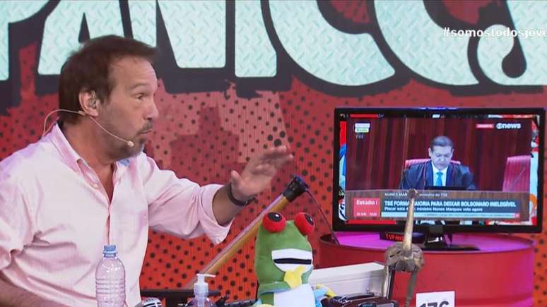 Apresentador do Pânico brinca com GloboNews após Bolsonaro ficar inelegível: "Não queremos ganhar"