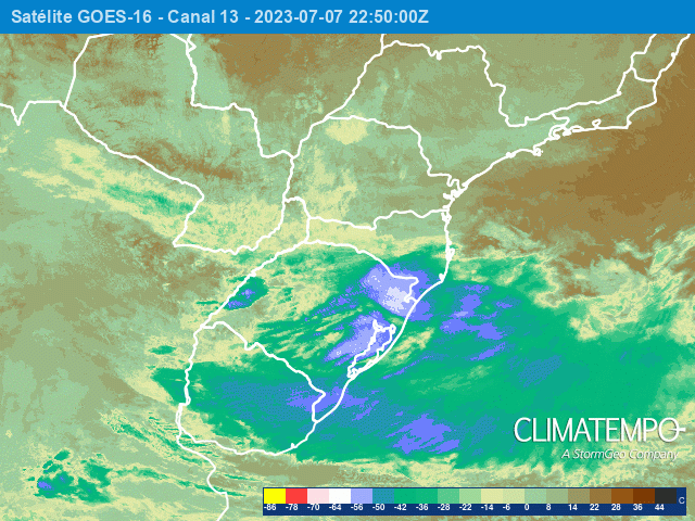 Ciclone extratropical se forma neste sábado no Sul do Brasil