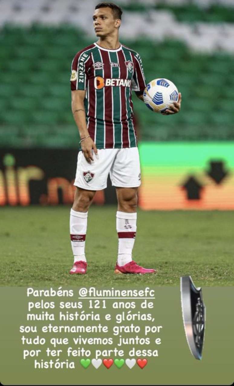 Ex-jogadores do Fluminense parabenizam o clube pelos 121 anos nas redes ...