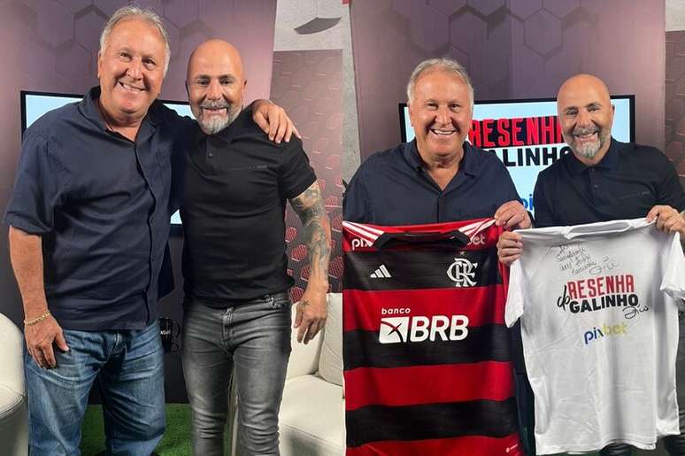 Zico recebe Sampaoli no 'Resenha do Galinho' desta quinta-feira