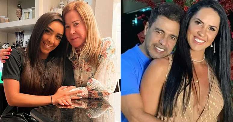 Nora de Zezé Di Camargo expõe noiva do cantor com prints