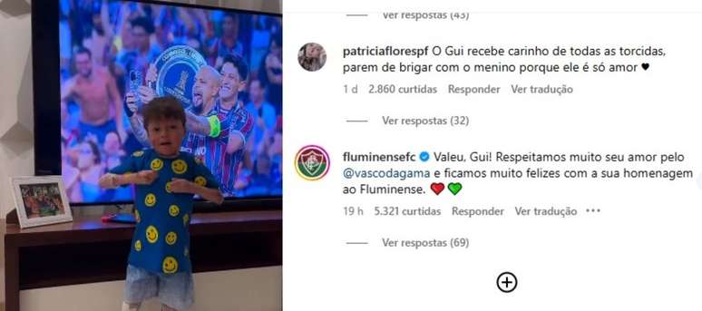 Mãe de Gui rebate críticas ao filho, que cantou o hino do Flu