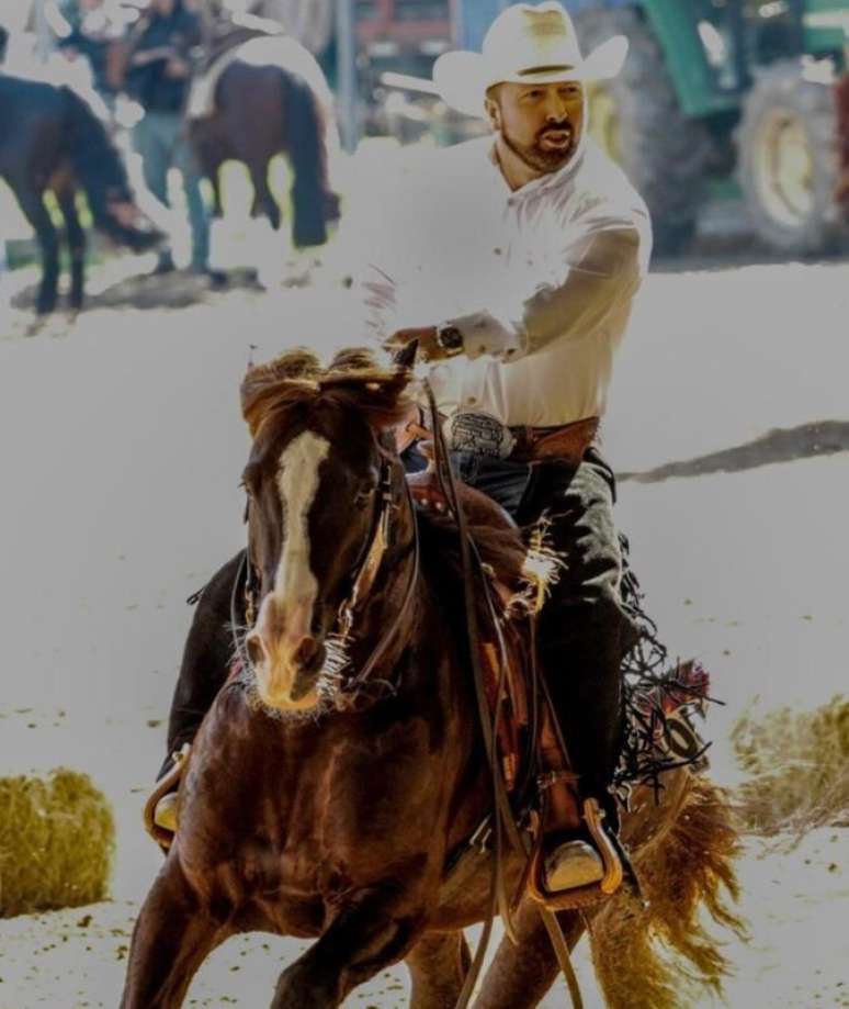 Rafael Xavier é o único brasileiro a competir na NRHA Futurity, considerada maior prova mundial ...